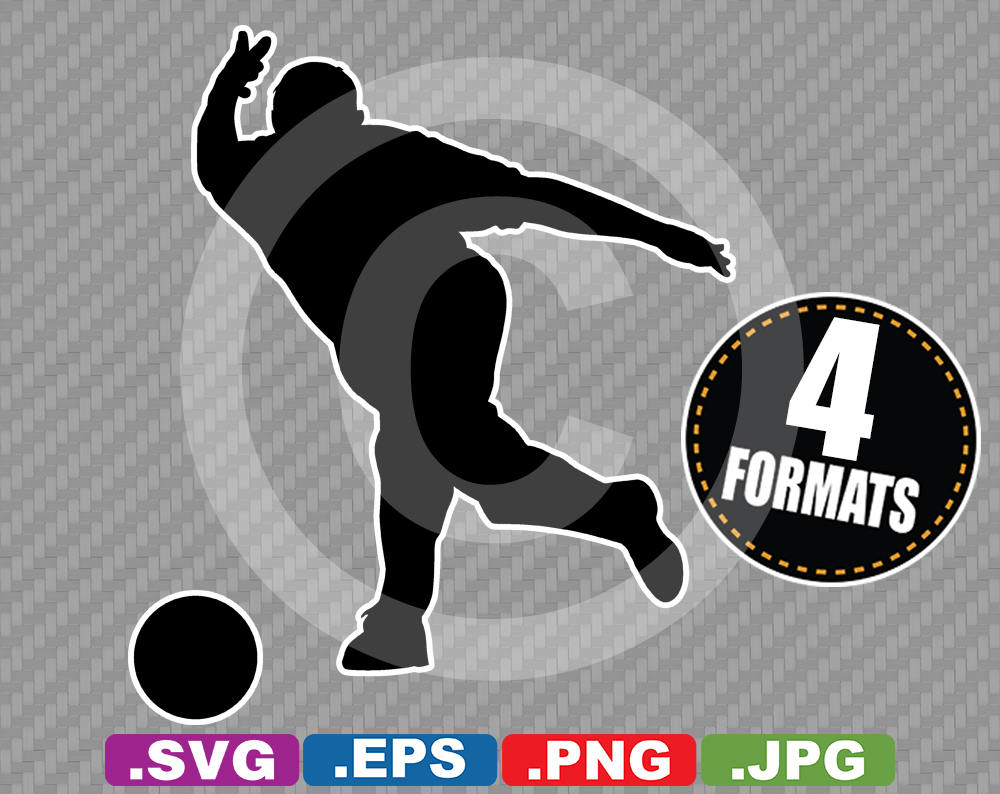 Male Bowler / Bowling Clip Art Image SVG cutting file Plus | Etsy