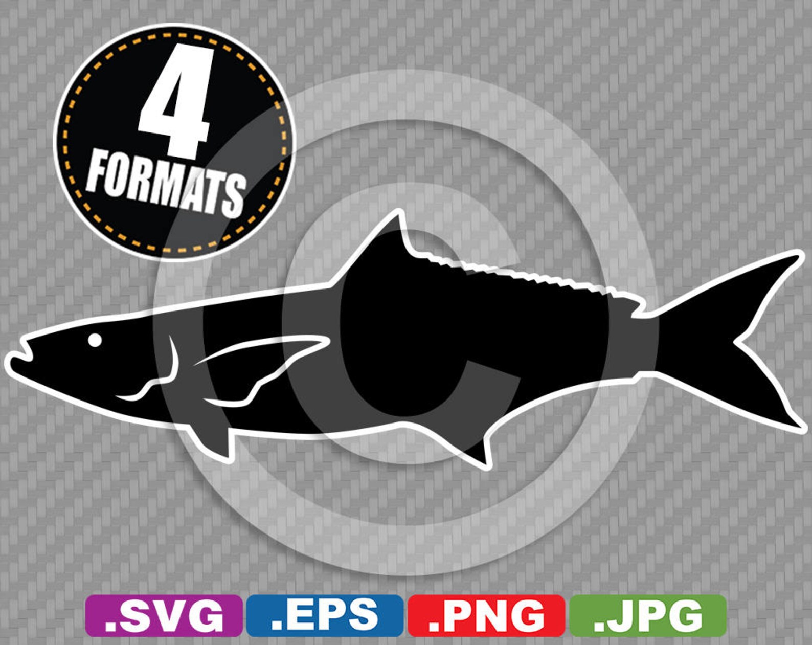 Cobia Fish Clip Art Image SVG Cutting File Plus Eps - Etsy