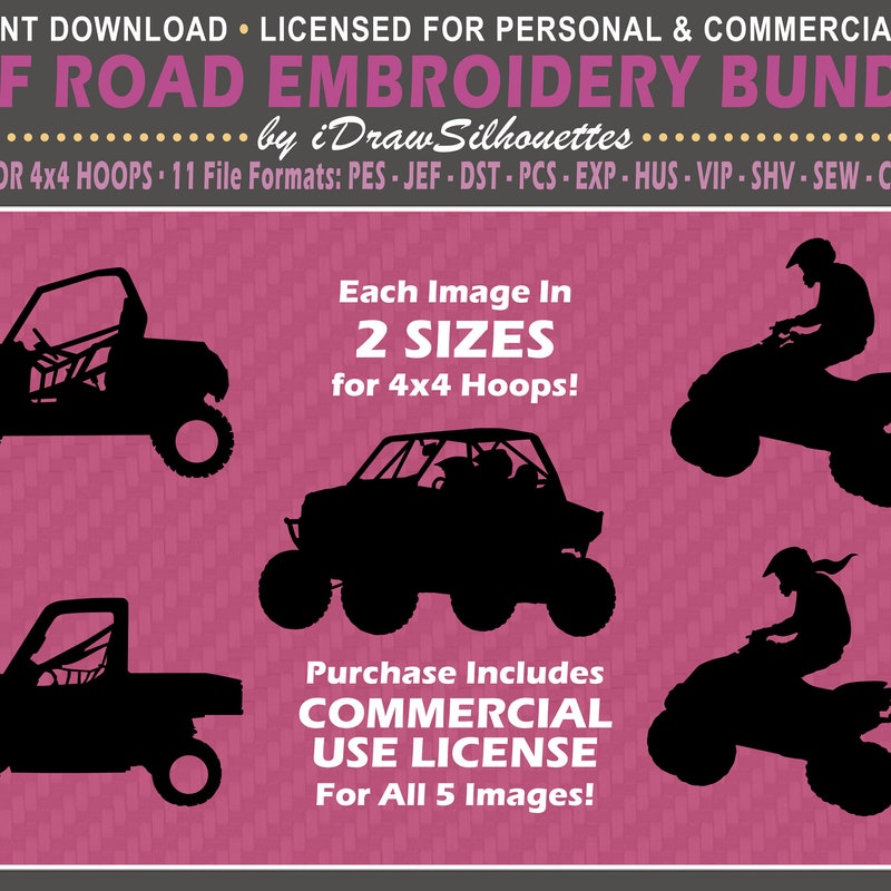 Atv Embroidery - Etsy