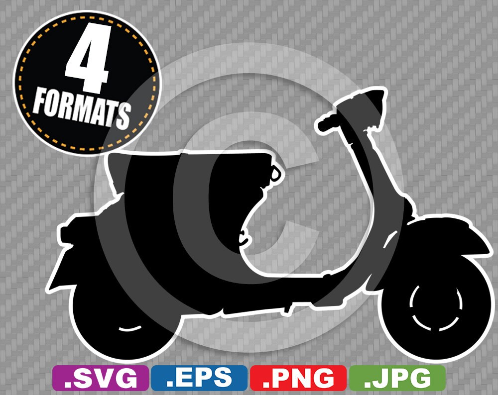 Scooter Clip Art Image SVG cutting file Plus eps vector | Etsy