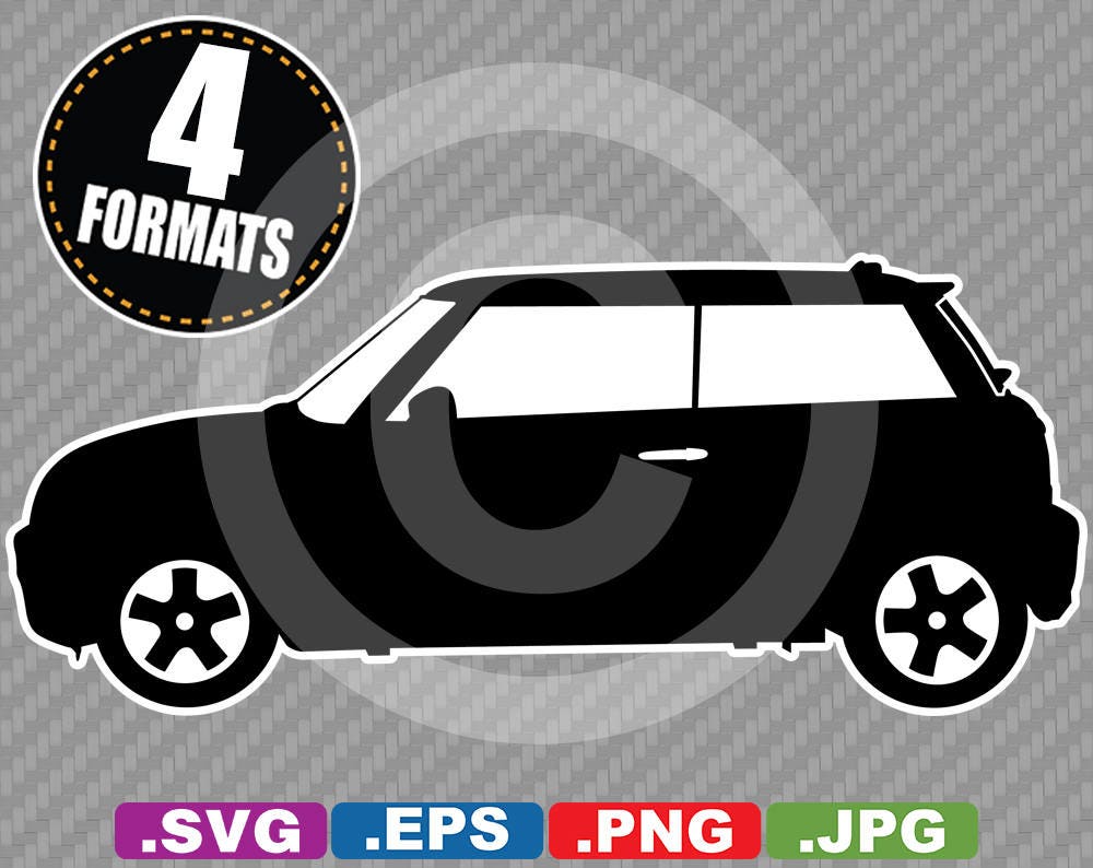 Car svg eps png jpg Mini Cooper svg Illustration Car Vector EPS ...