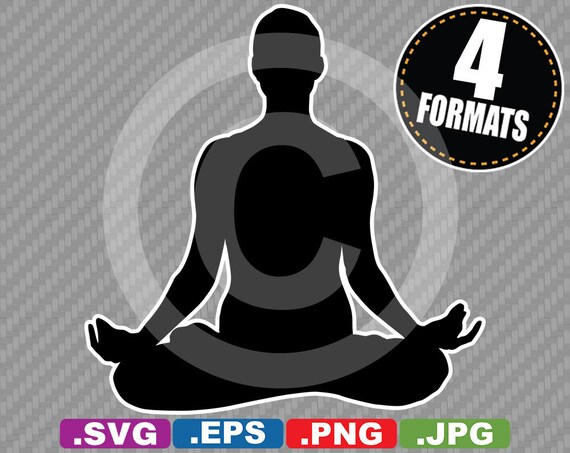Yoga / Fitness / Exercise Clip Art Image SVG Cutting File | Etsy