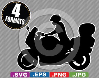 Motorcycle rider svg | Etsy