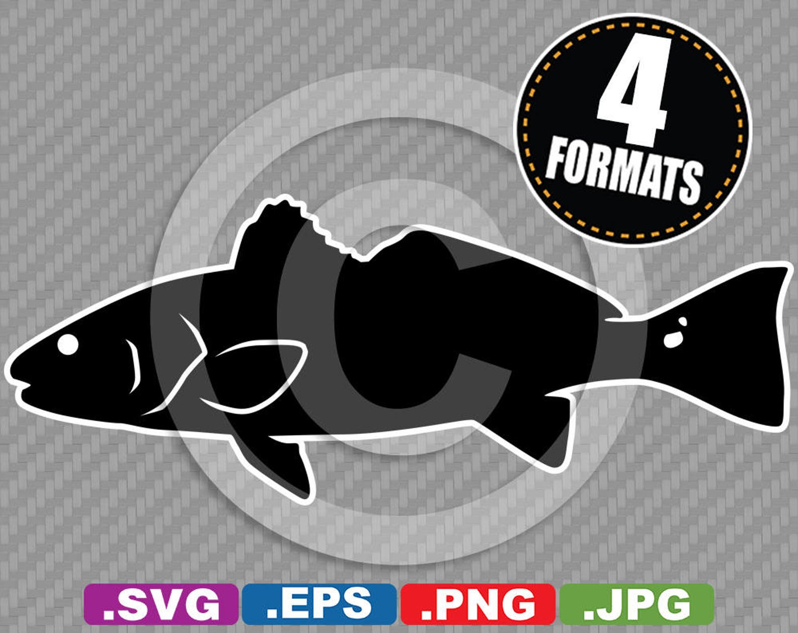 Redfish Clip Art Image SVG Cutting File Plus Eps vector | Etsy