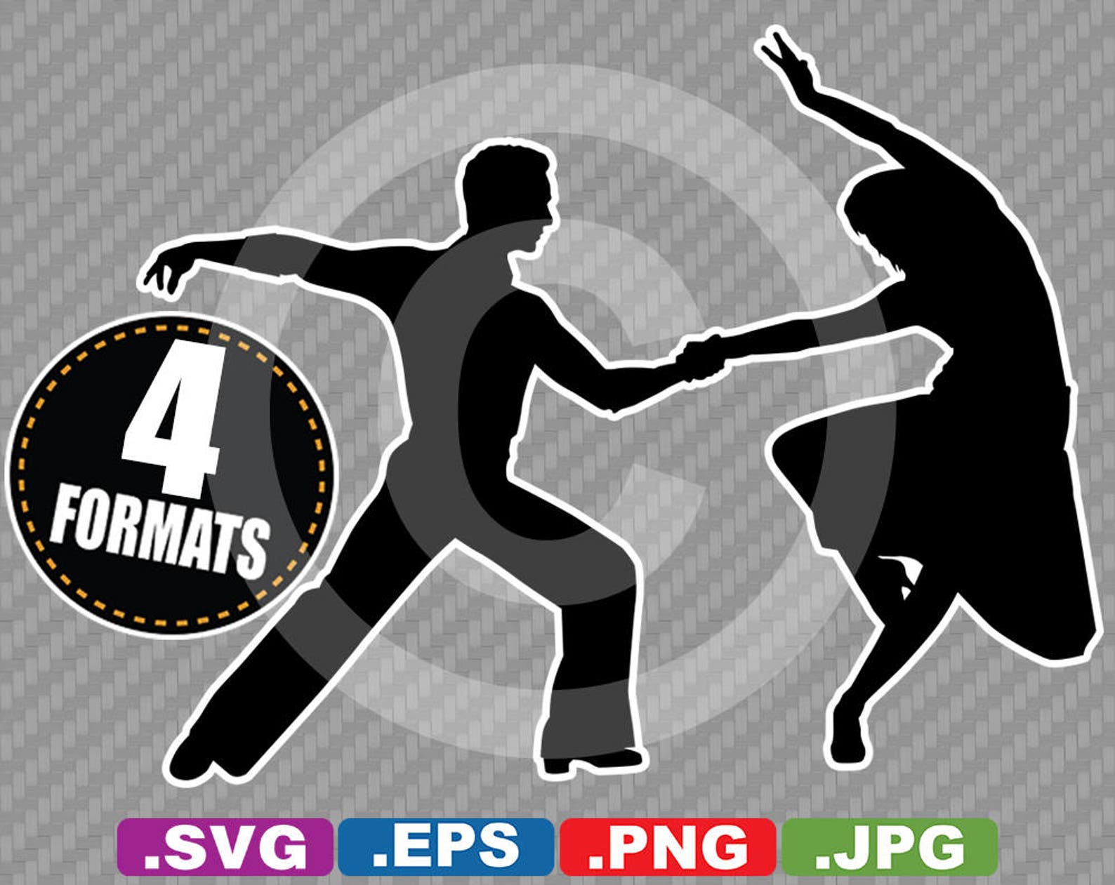 Ballroom Dance Clip Art SVG Cutting File Plus Eps vector - Etsy