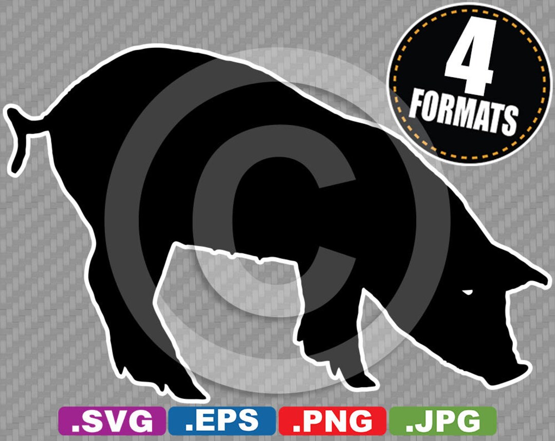 Pig Clip Art Image Fichier de coupe SVG Plus eps vecteur, jpg, &png ...