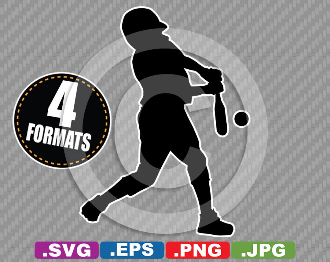 Youth Baseball Clip Art Image SVG Cutting File Plus Eps vector, Jpg ...