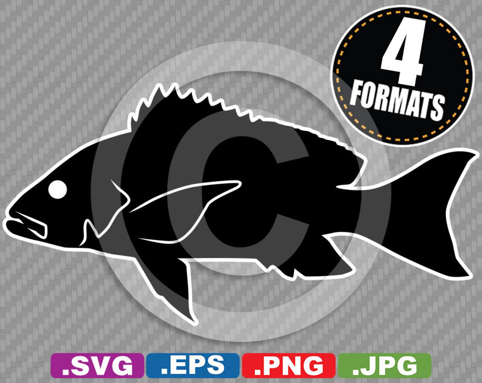 Snapper Fish Clip Art Image SVG Cutting File Plus Eps - Etsy