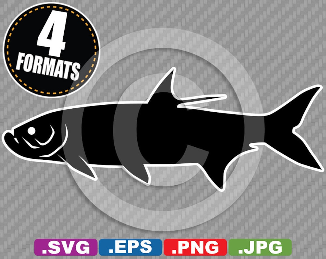 Tarpon Fish Clip Art Image - SVG Cutting File Plus Eps (vector), Jpg ...