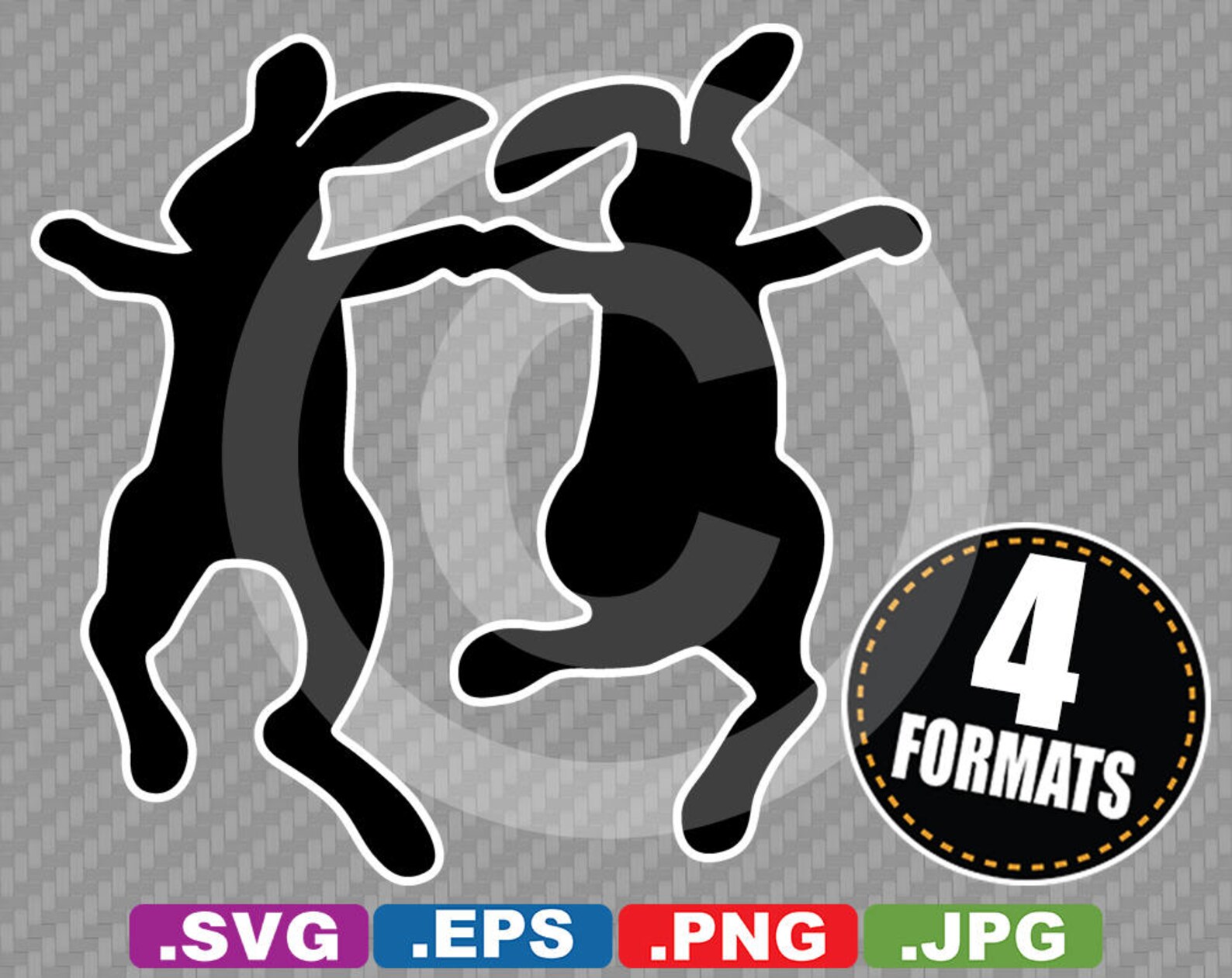 Bunnies / Rabbits Image File SVG cutting file Plus eps | Etsy