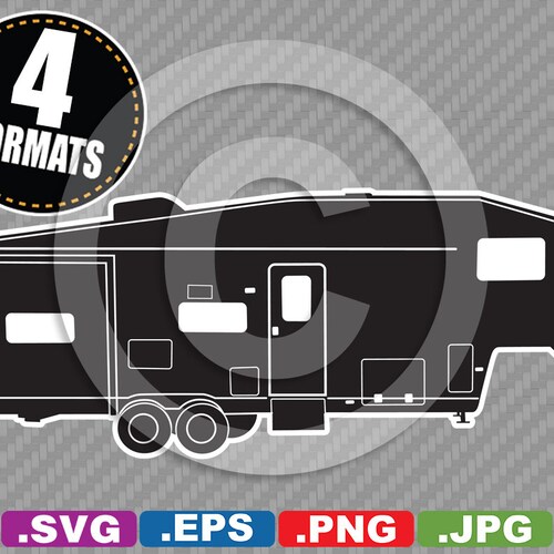 5th Wheel Travel Trailer SVG / Fifth Wheel RV Camper SVG / - Etsy