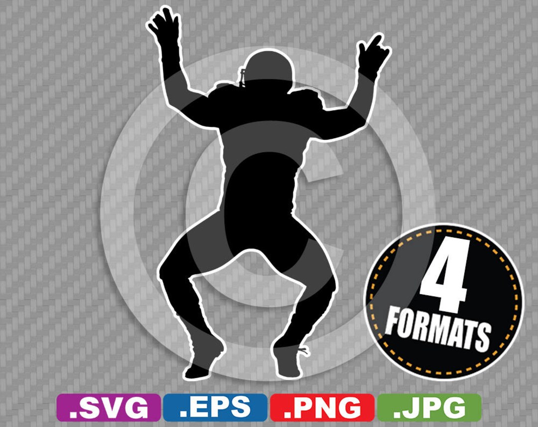 Football Touchdown Dance Clip Art Image - SVG Cutting File Plus Eps ...