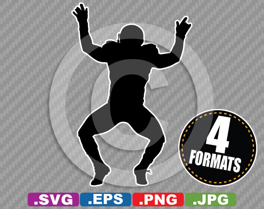 Football Touchdown Dance Clip Art Image SVG cutting file | Etsy