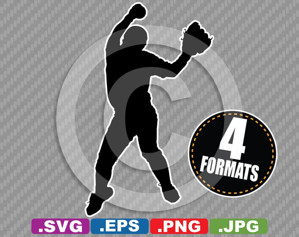Women's Softball Pitcher Clip Art Image - SVG Cutting File Plus Eps ...