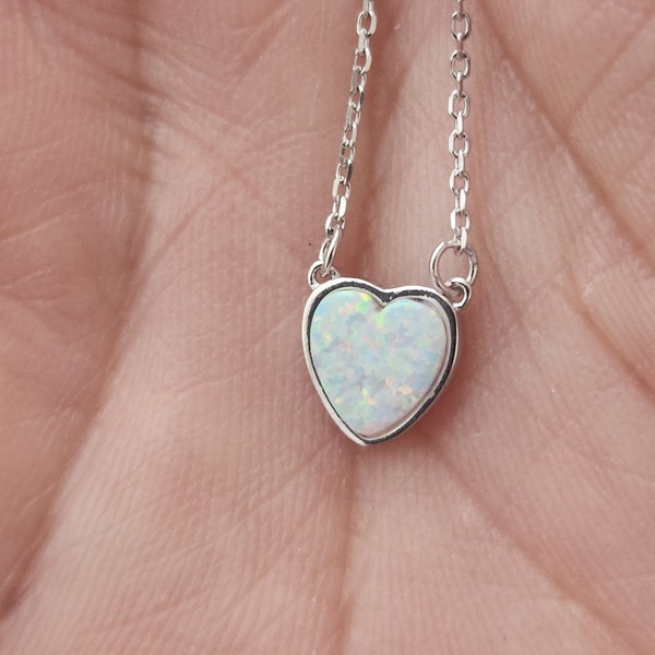 Opal Heart - Etsy