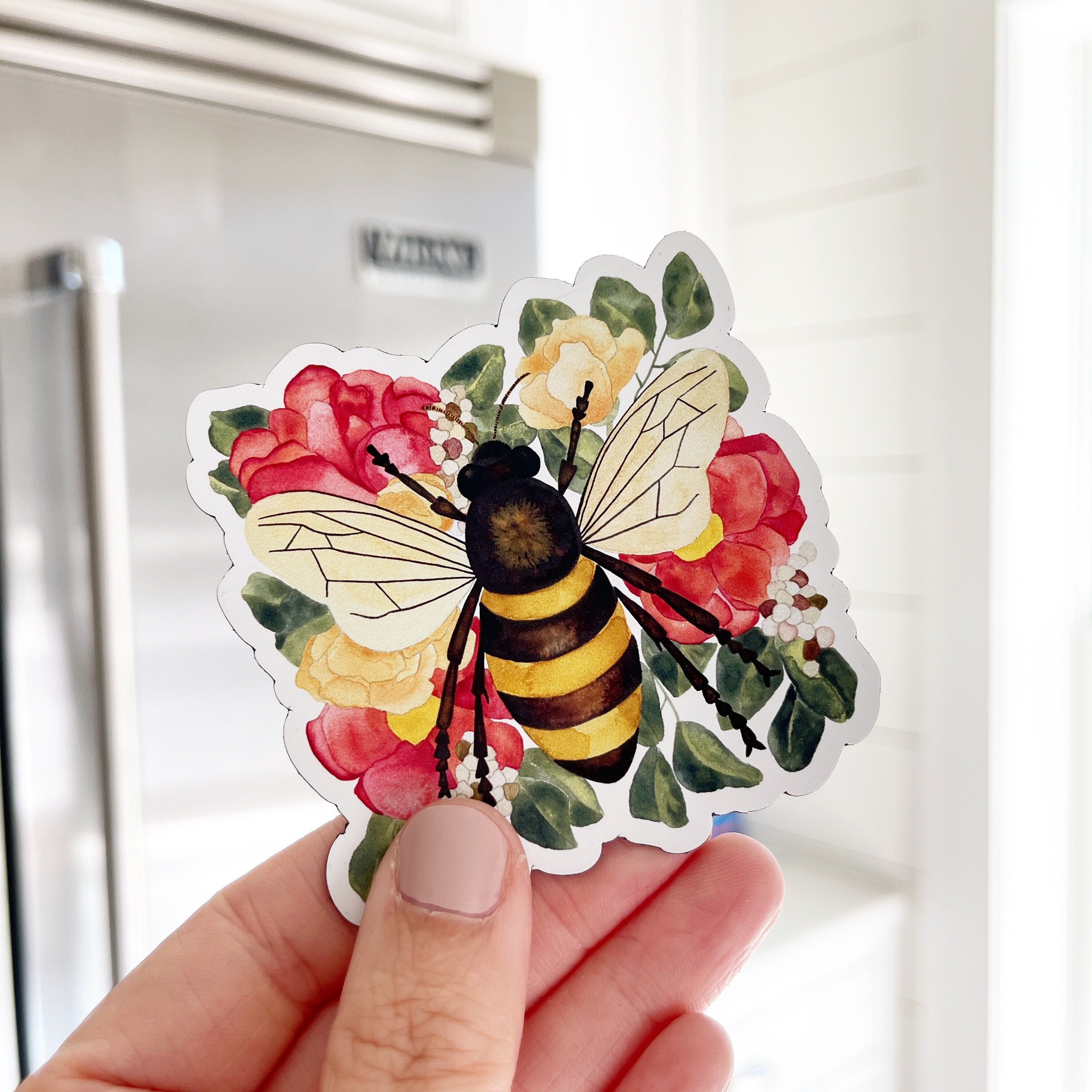 Bee Magnet for Honey Bee Decor - Etsy