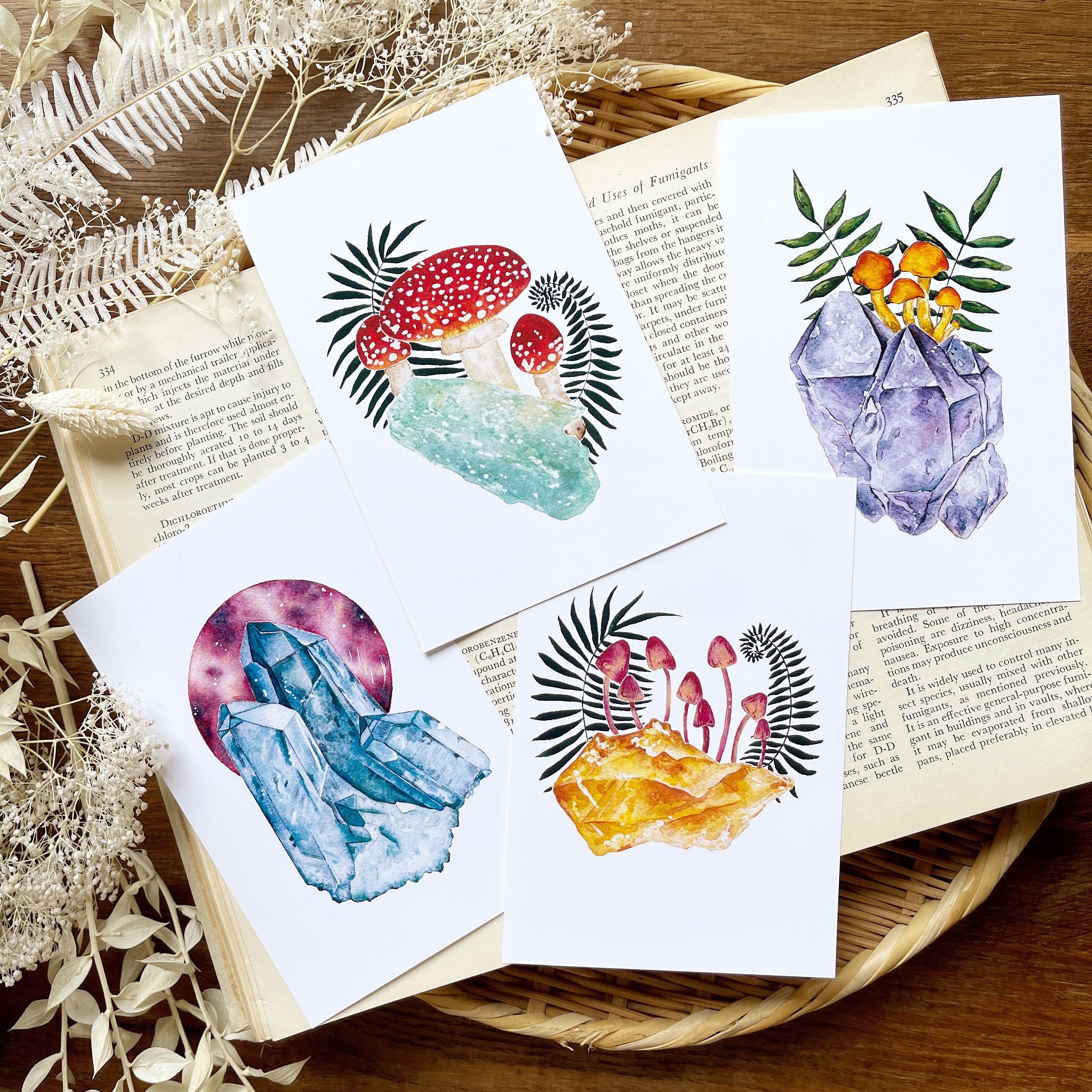 Crystal Bundle Postcard Pack | Etsy