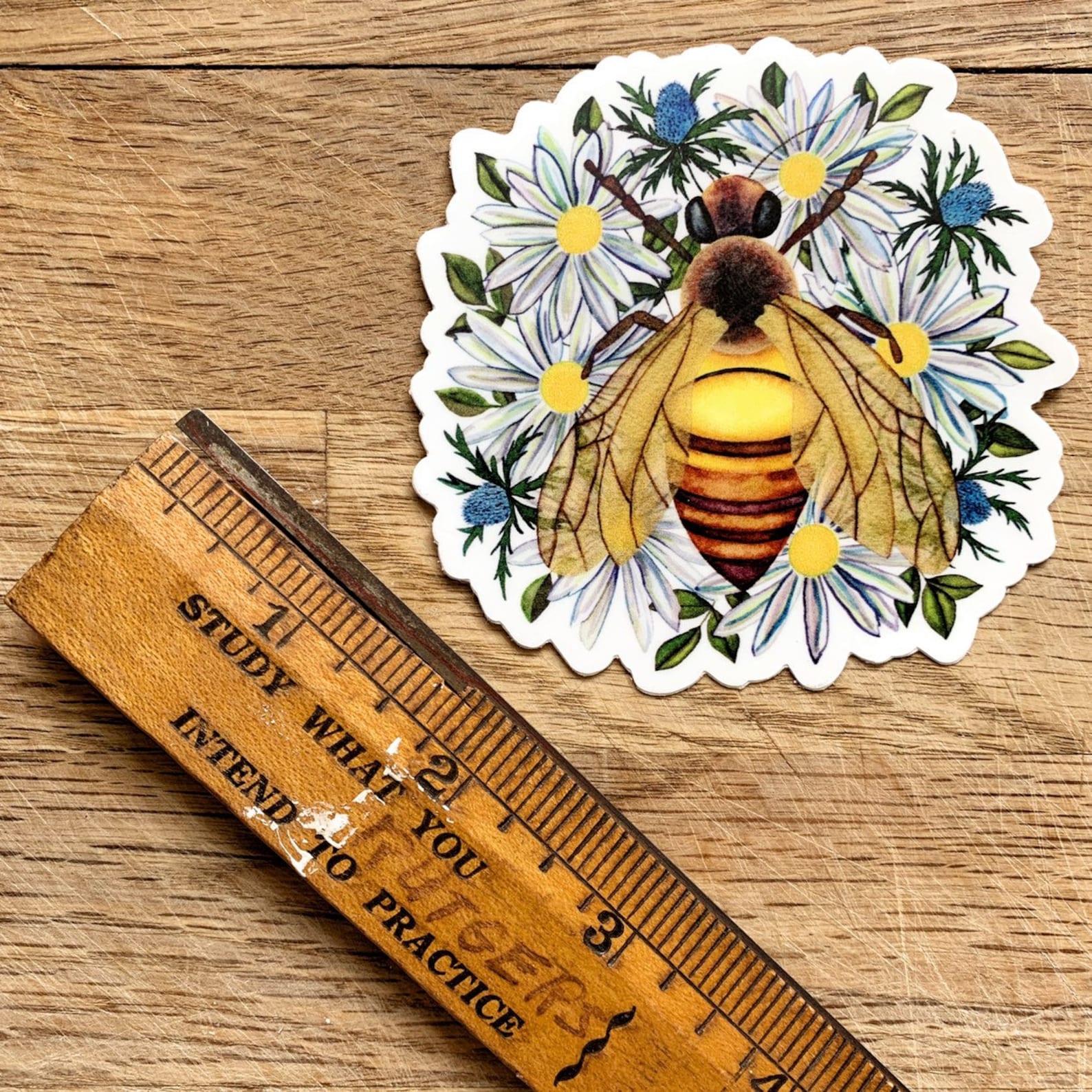 Honey Bee Sticker Vinyl Decal Cute Laptop Sticker Cup Decal | Etsy