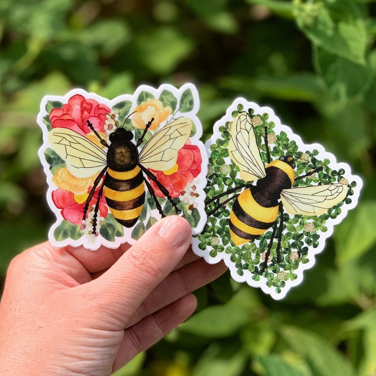 Honey Bee Vinyl Sticker Pack Vinyl Decal Cute Laptop Etsy