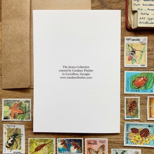 Insect Card, Entomology, Unusual Gift for Naturalist - Etsy