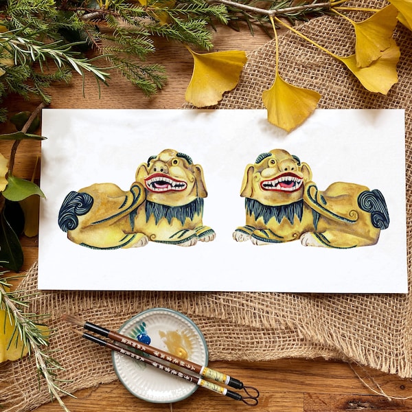 Foo Dogs - Etsy