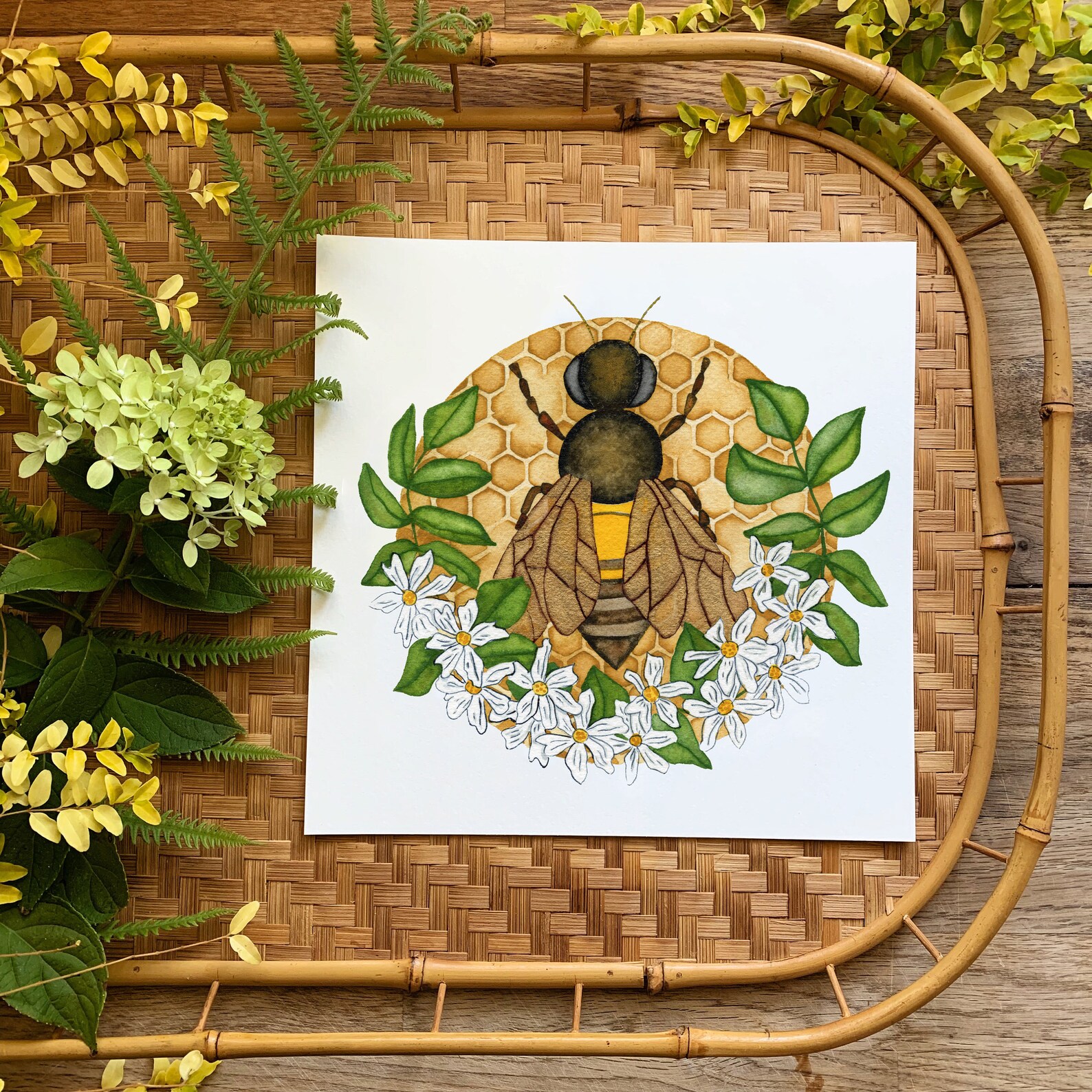 Bee Print for Honey Bee Gifts Beekeeping | Etsy