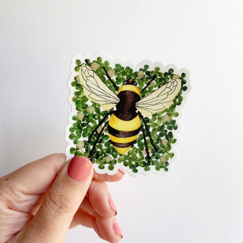 Honey Bee Sticker Vinyl Decal Cute Laptop Sticker Cup Decal - Etsy
