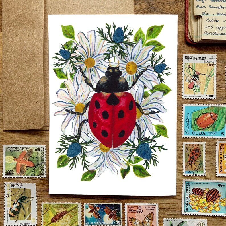 Ladybug Prints for Decor Gifts Items Kitchen | Etsy