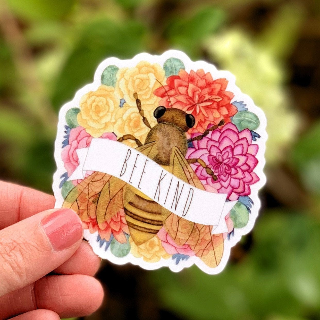 Bee Kind Sticker Honey Bee Vinyl Decal Cute Laptop Sticker | Etsy