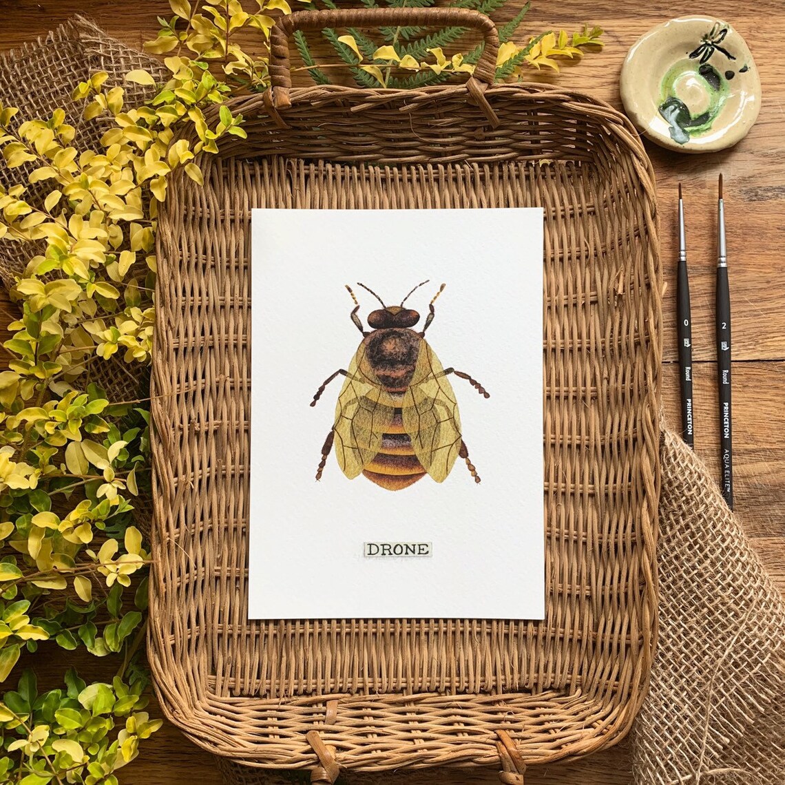 Honey Bee Print or Bumble Bee home decor set of 3 beekeeping | Etsy