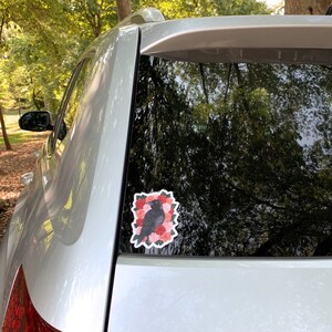 Crow Sticker of Raven, Tattoo Waterproof Die Cut Sticker - Etsy