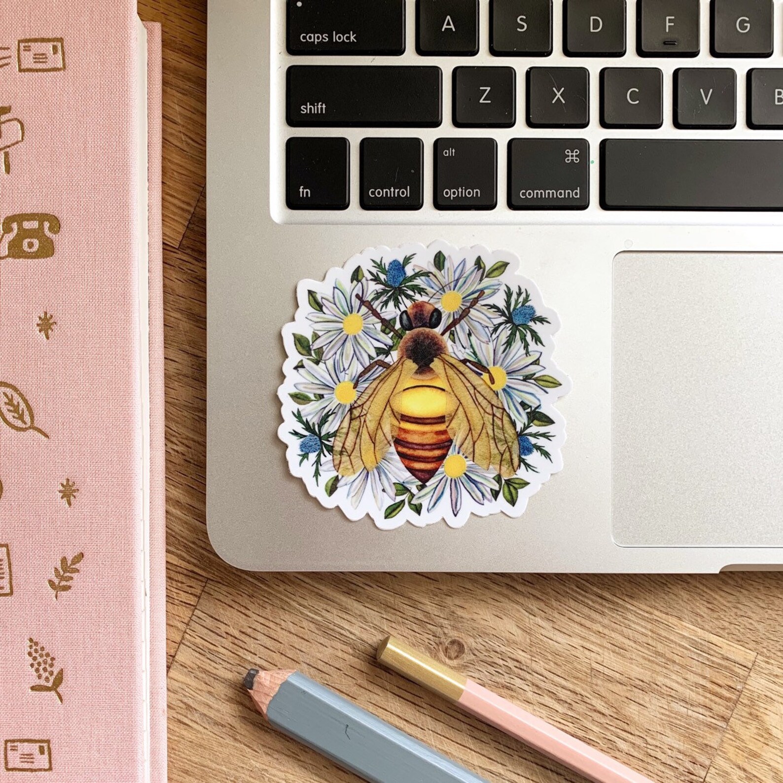 Honey Bee Sticker Vinyl Decal Cute Laptop Sticker Cup Decal | Etsy