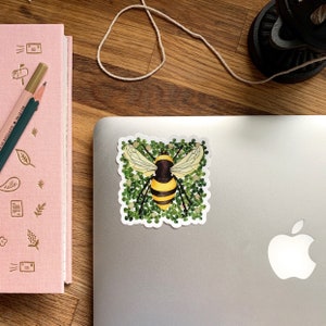 Honey Bee Sticker, Vinyl Decal, Cute Laptop Sticker, Cup Decal for ...