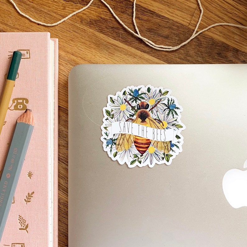 Honey Bee Sticker Pack Vinyl Decal Cute Laptop Sticker Cup - Etsy