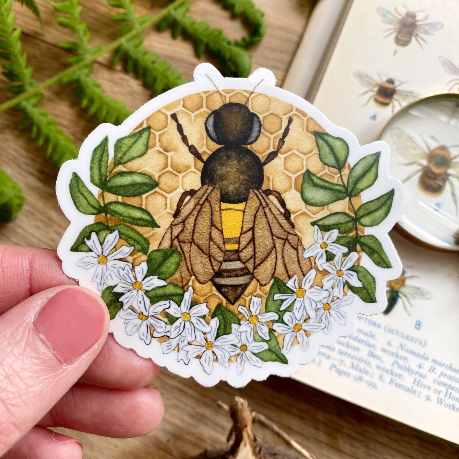 Bee Magnet for Honey Bee Decor - Etsy