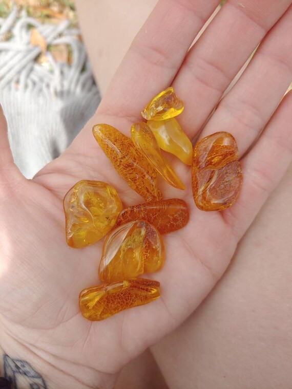 Tumbled Baltic Amber - Etsy UK