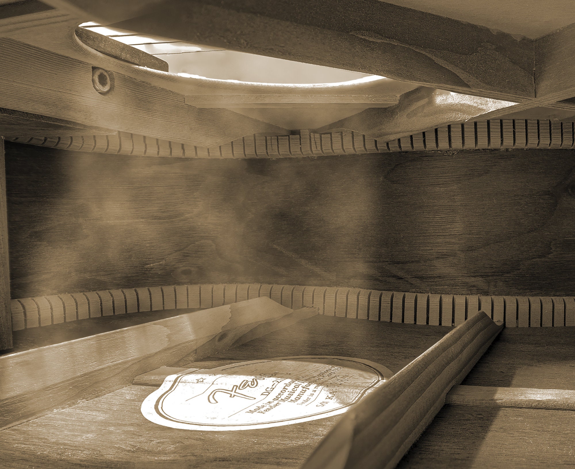 Inside an Acoustic Guitar - Side View - Etsy