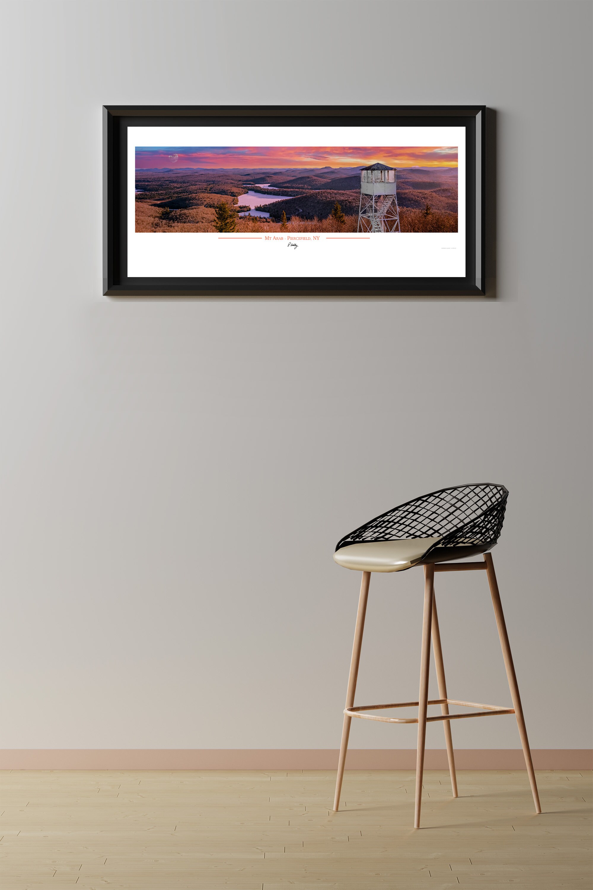 Adirondack Landscape Mt Arab Fire Tower Landscape Art Print - Etsy