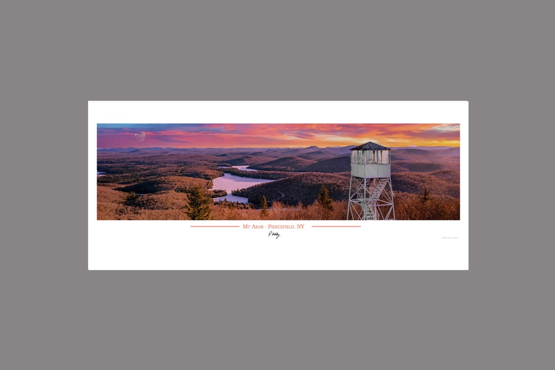 Adirondack Landscape - Mt Arab Fire Tower Landscape Art Print - Etsy