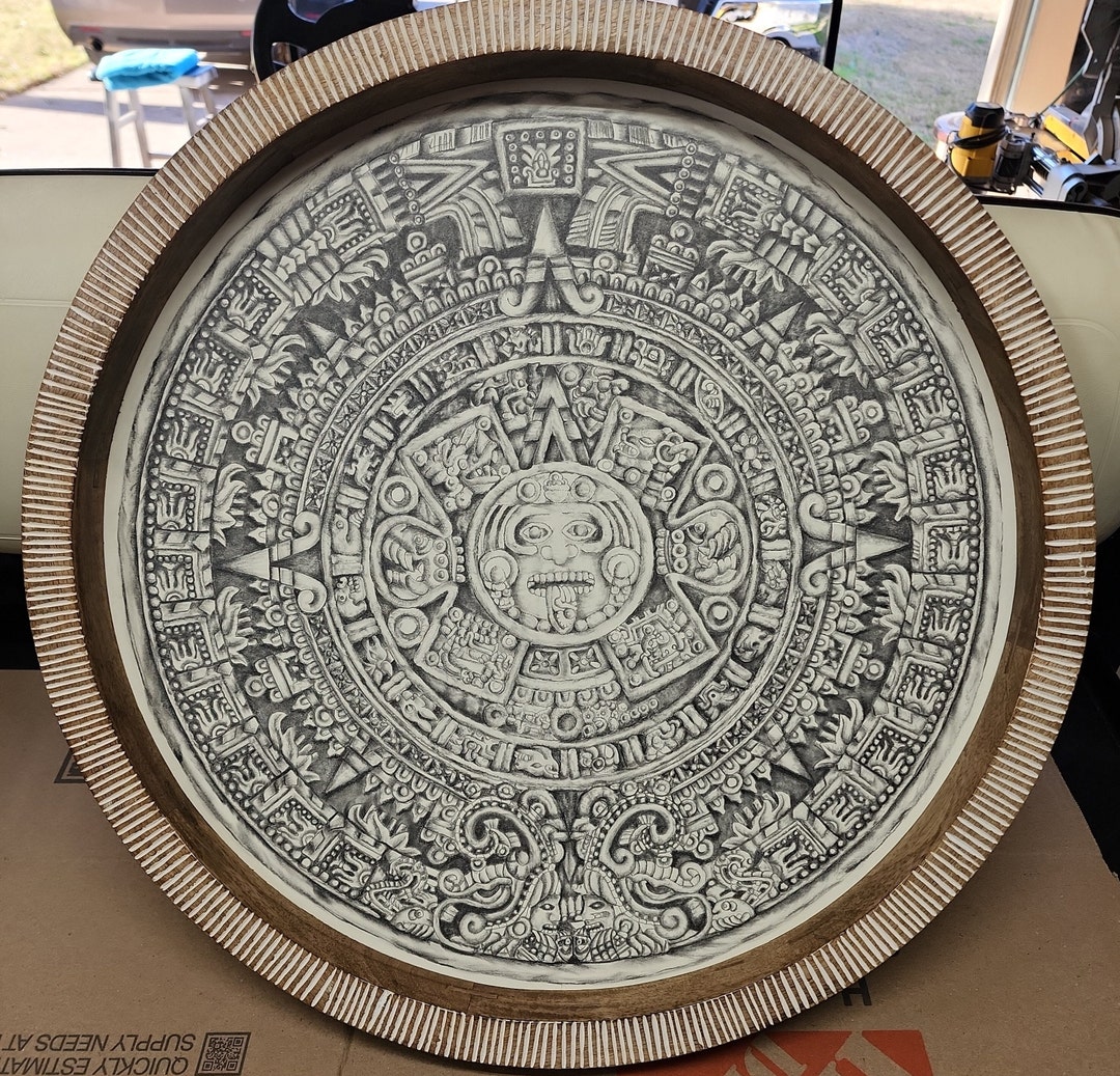 Mayan Calendar Drawing - Etsy