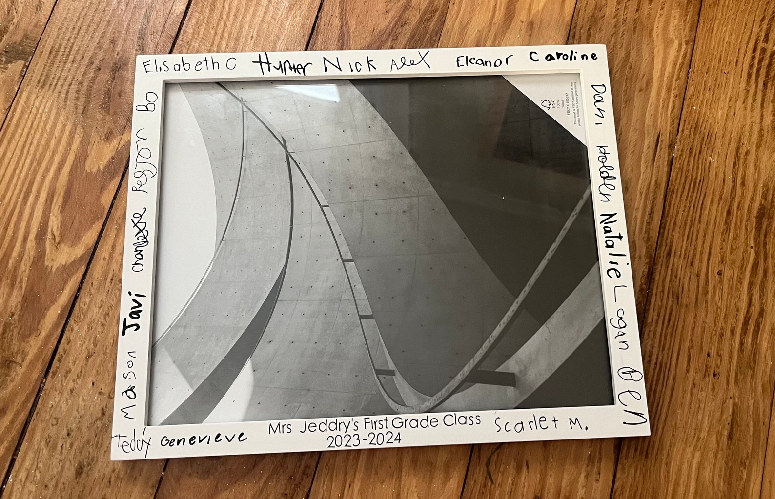 Class Picture Frame With Student Signatures - Etsy