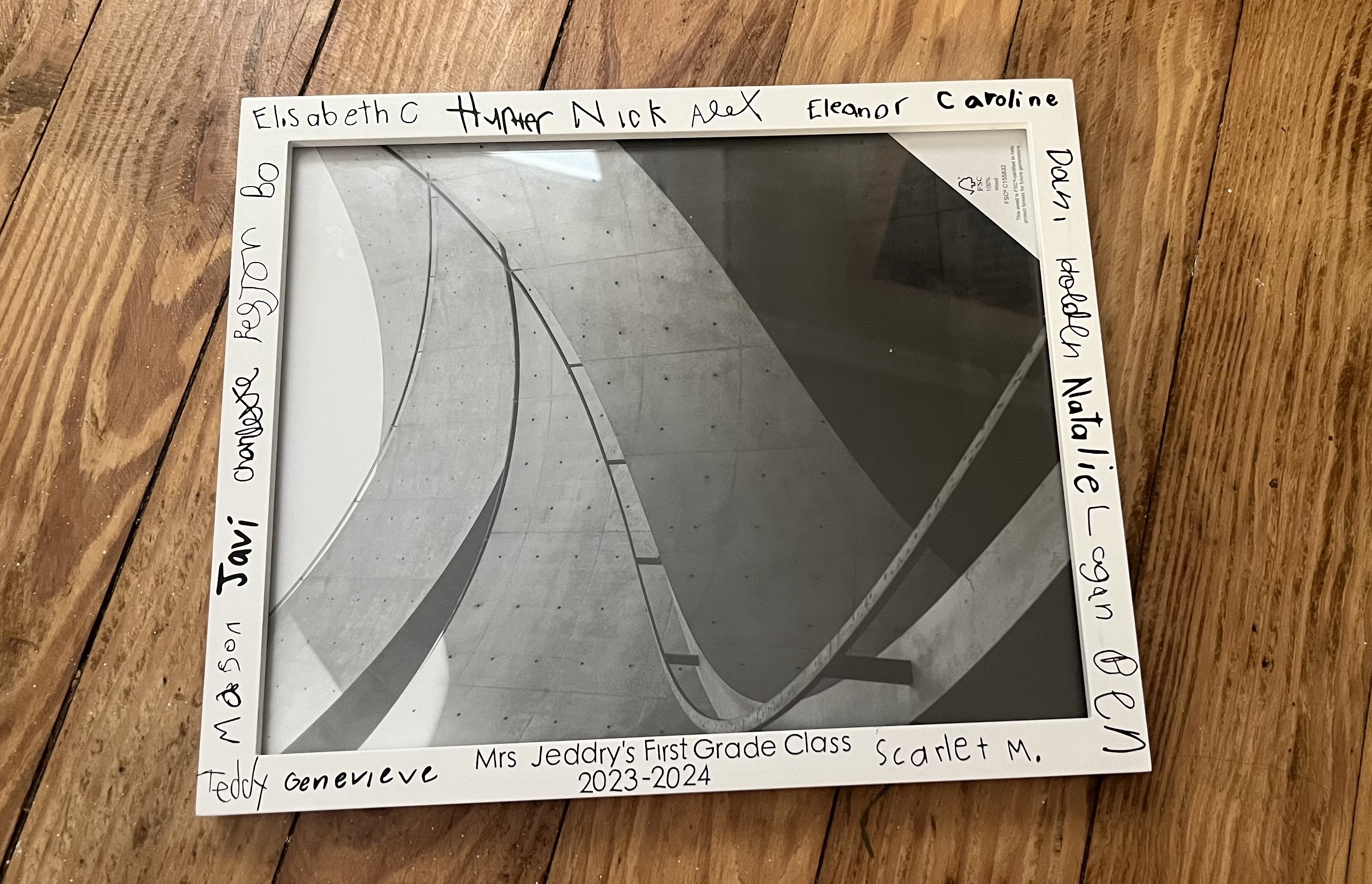 Class Picture Frame With Student Signatures - Etsy