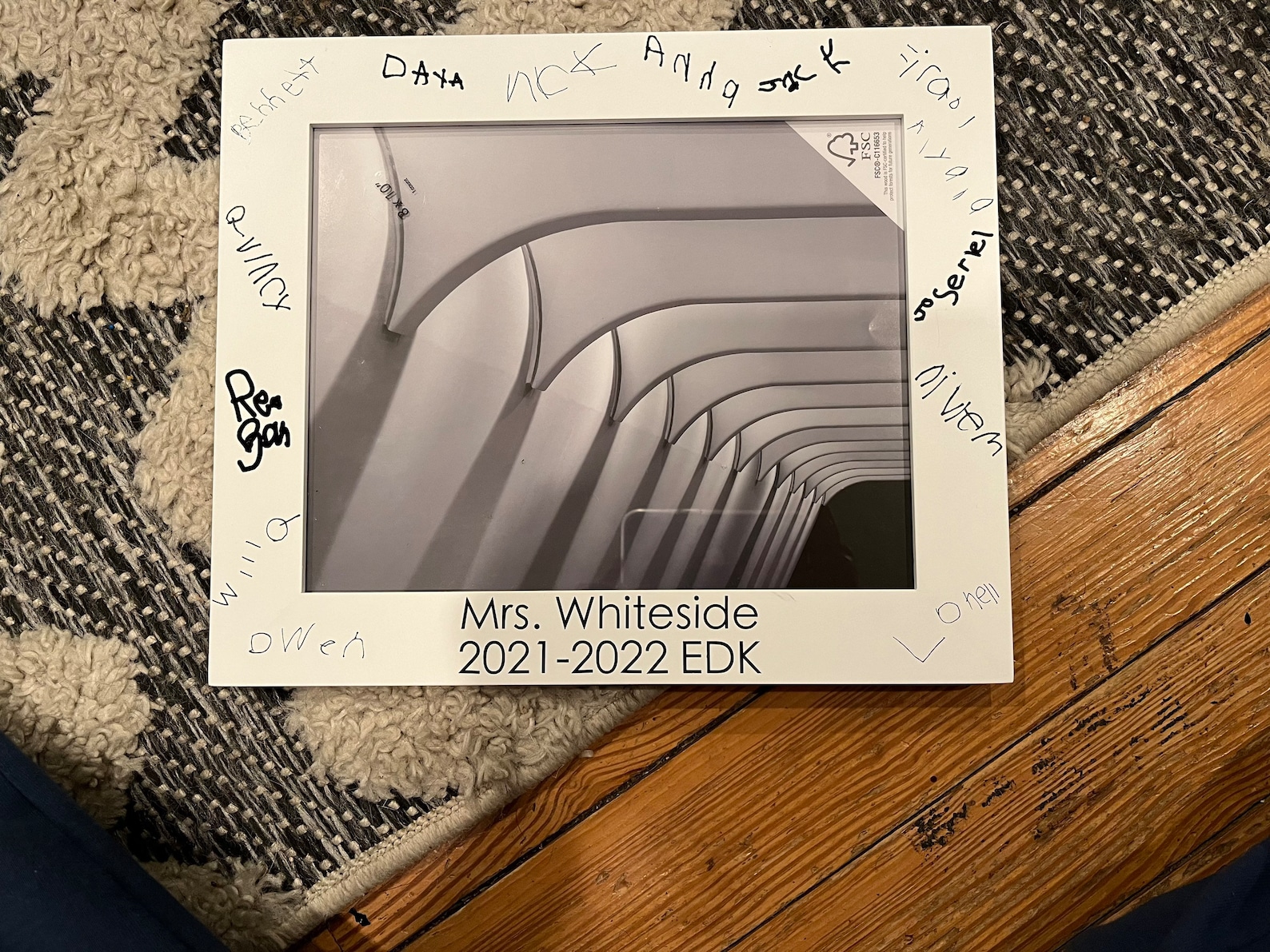 Class Picture Frame With Student Signatures - Etsy