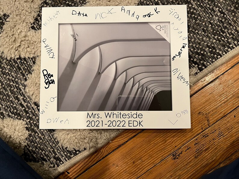 Class Picture Frame With Student Signatures - Etsy