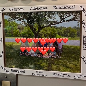 Class Picture Frame With Student Signatures - Etsy