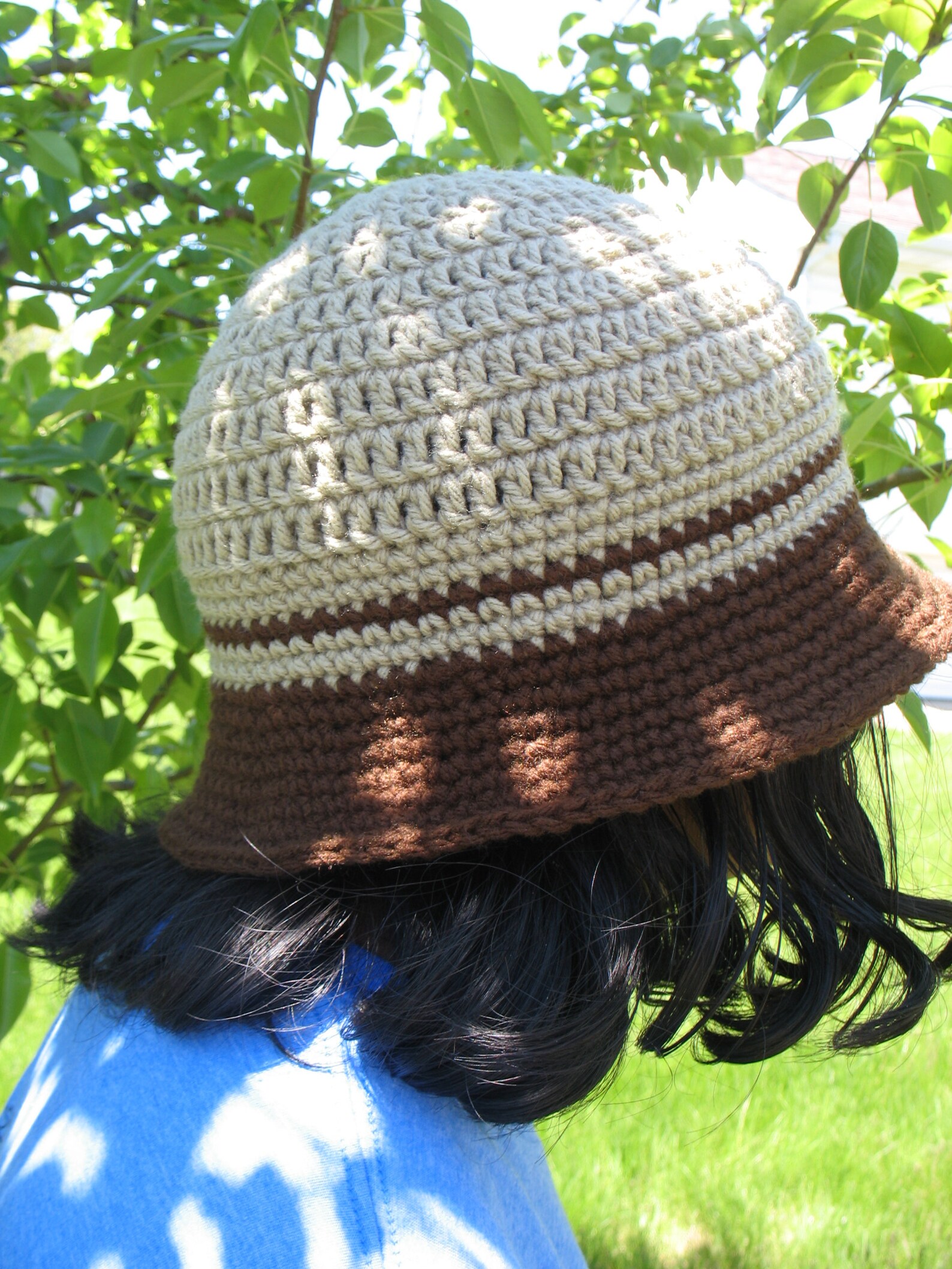 Crochet Bucket Hat/ Knit Sun Hat/ Women's Deep Brimmed | Etsy