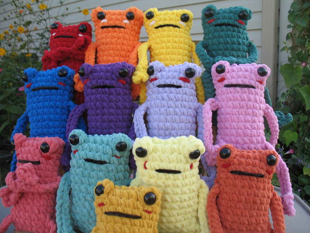 Crochet Leggy Frog/crochet Froggy Plush Gift/ Kawaii Plushie/frog Lover ...