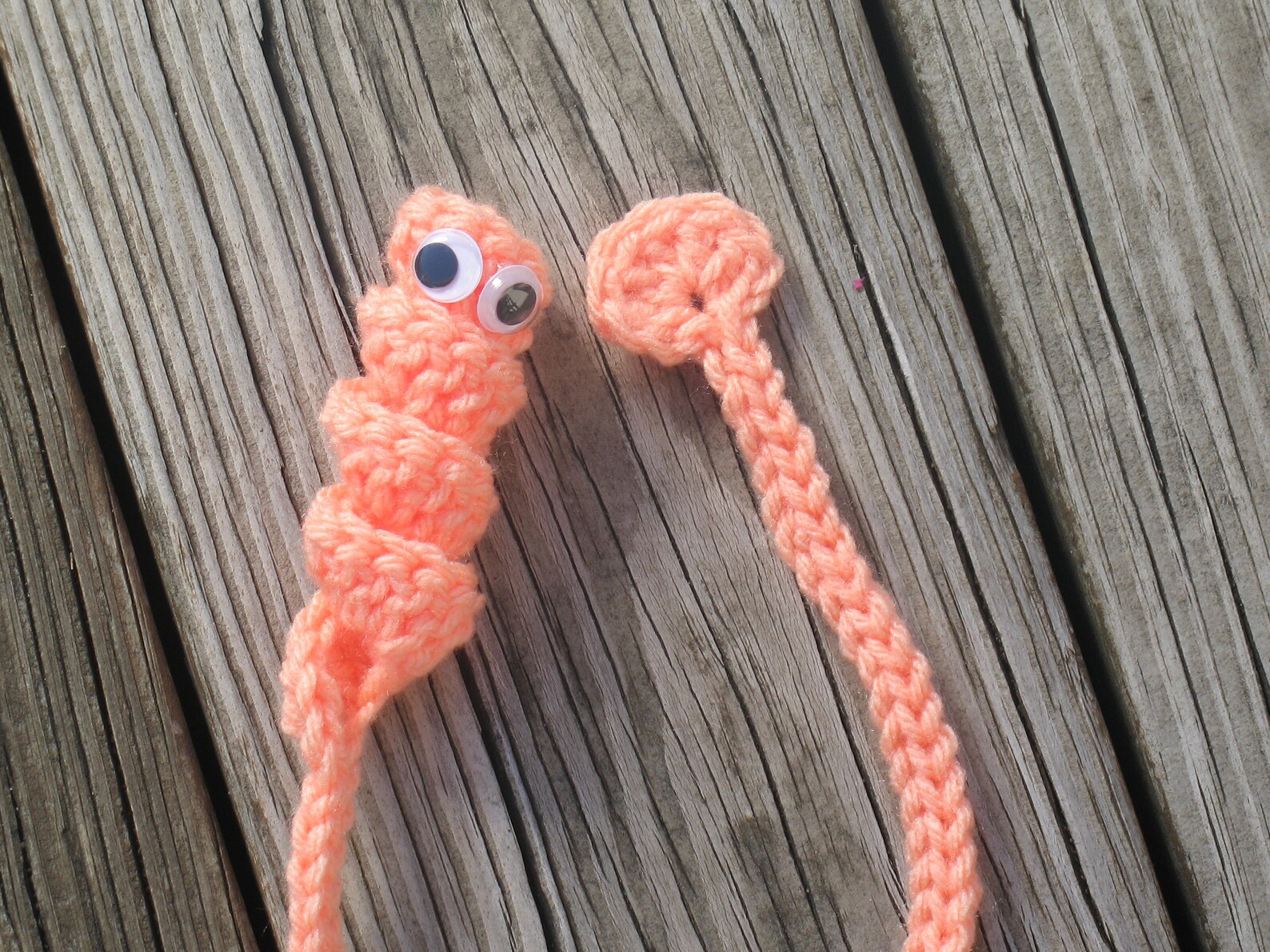 Bookworm Bookmark, Crochet Kids Bookworm Bookmark, Page Holders ...