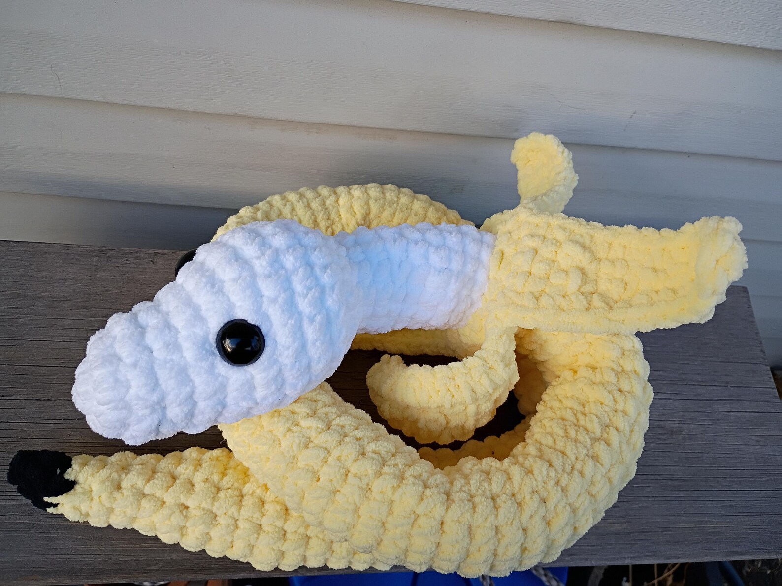 Crochet Banana Snake Plushie/ 50" Banana Snake Amigurumi/ Fruit Snake ...