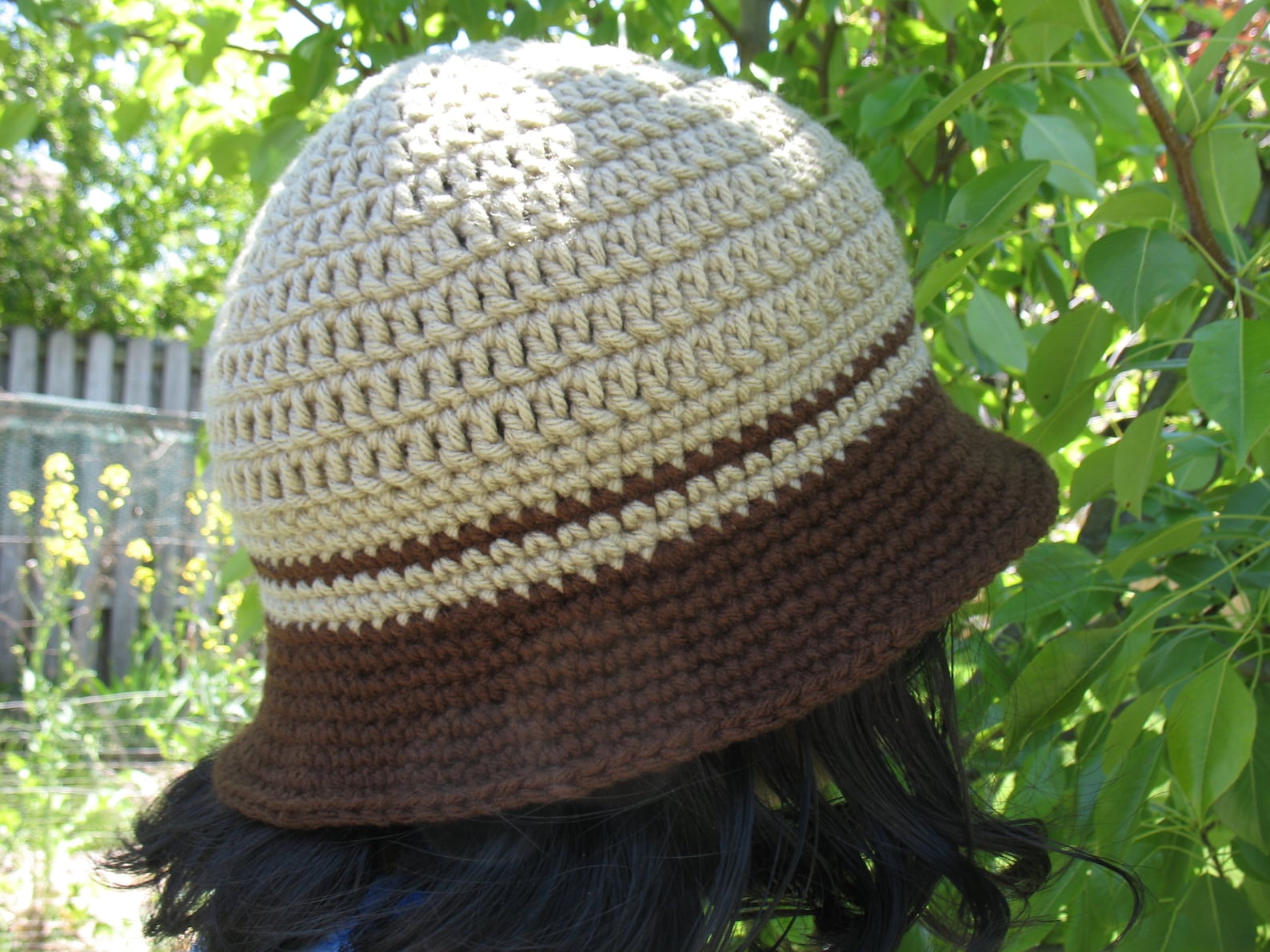 Crochet Bucket Hat/ Knit Sun Hat/ Women's Deep Brimmed | Etsy